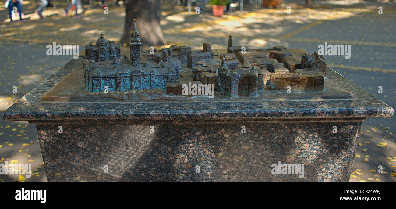 Outdoor marble representation of a city Stock Photo - Alamy