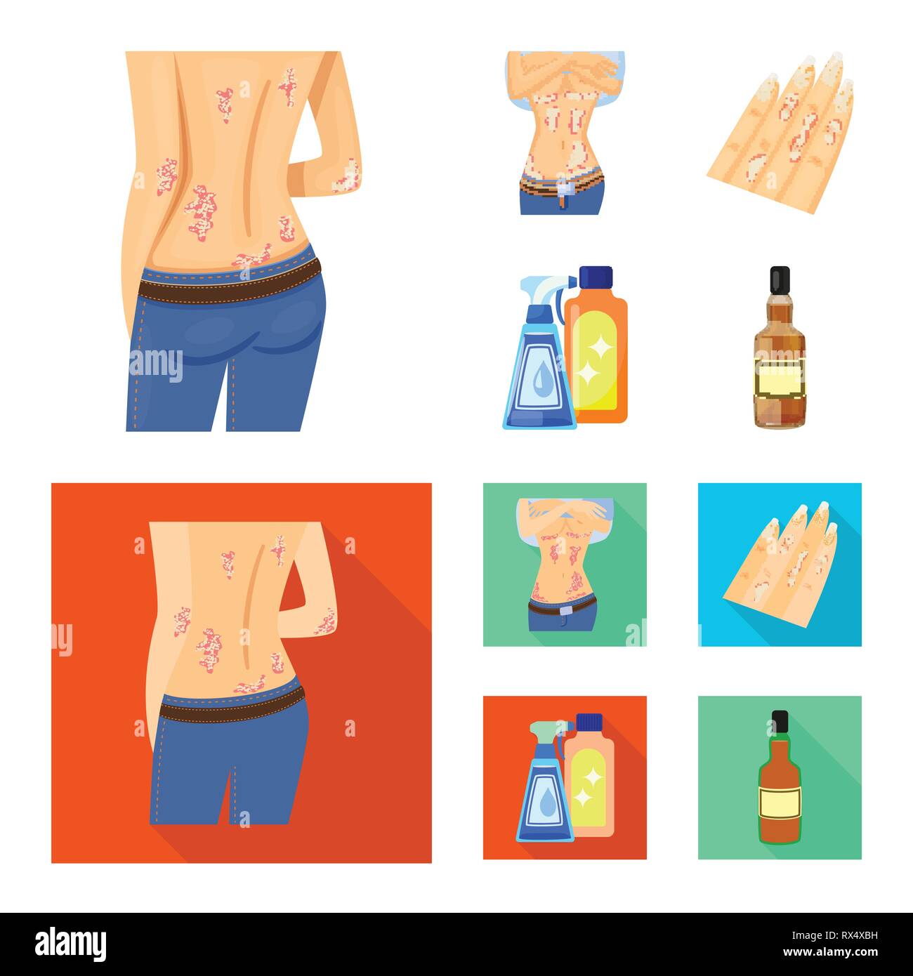 Back itch Stock Vector Images - Alamy