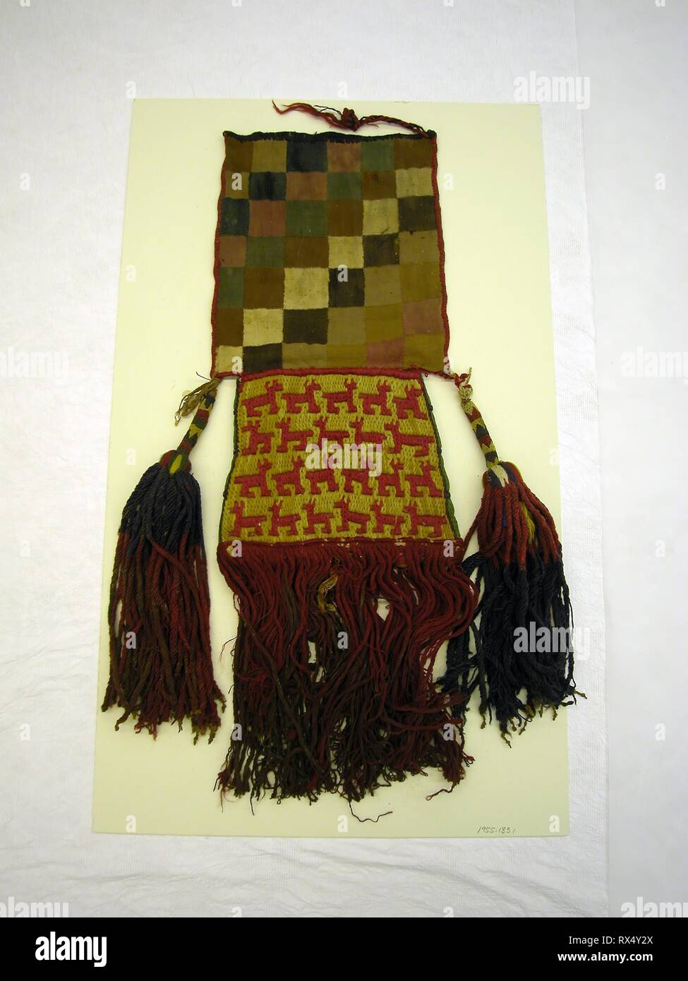 Coca Bag. Provincial Inca; Peru, Probably south coast. Date: 1476-1532. Dimensions: 48.3 x 17.2 ...