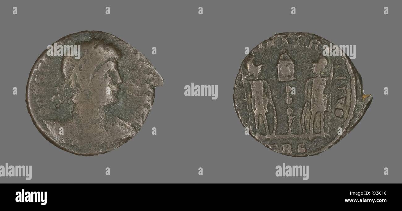 Coin Portraying Emperor Constantine II. Roman. Date: 324 AD-361 AD ...