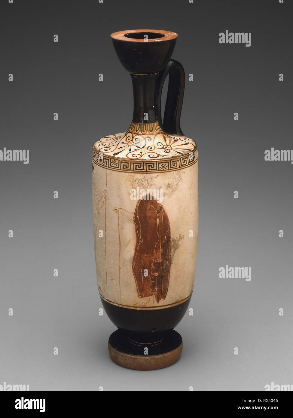 Lekythos (Oil Jar). Greek; Athens; Attributed to the Achilles Painter ...