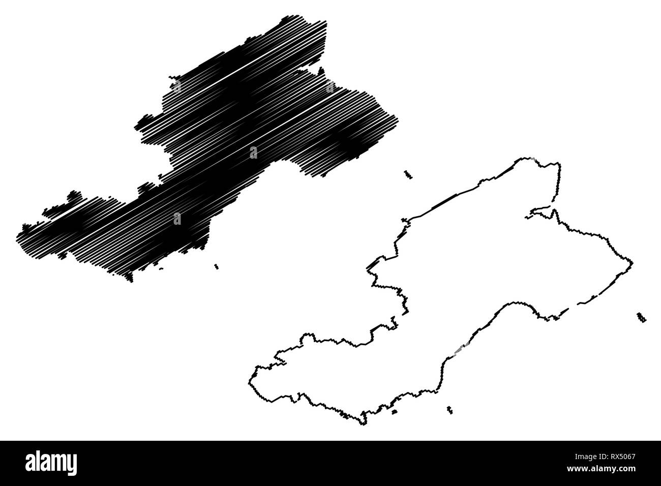 Map of fife Stock Vector Images - Alamy