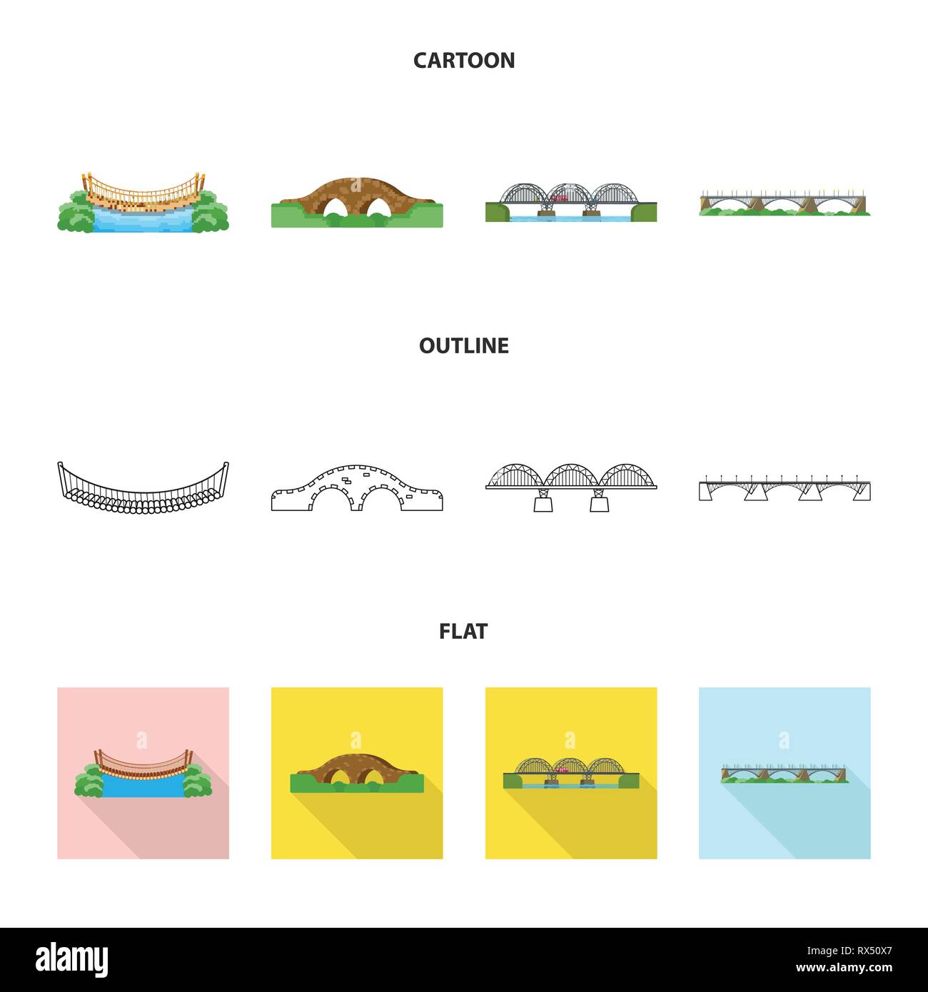 Vector illustration of connection and design logo. Collection of ...