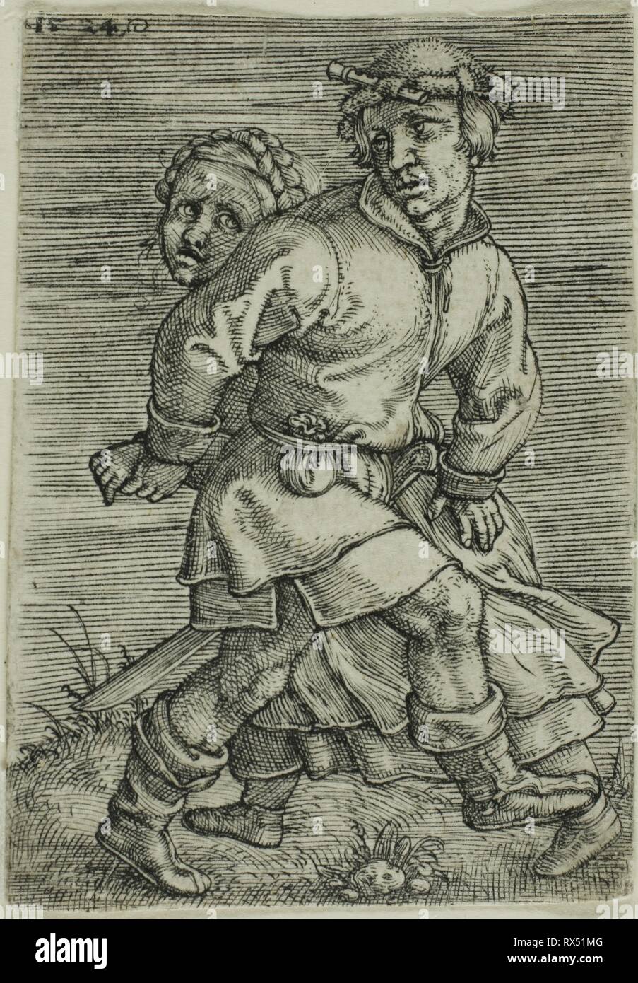 Peasant Couple Dancing. Barthel Beham; German, 1502-1540. Date: 1524 ...