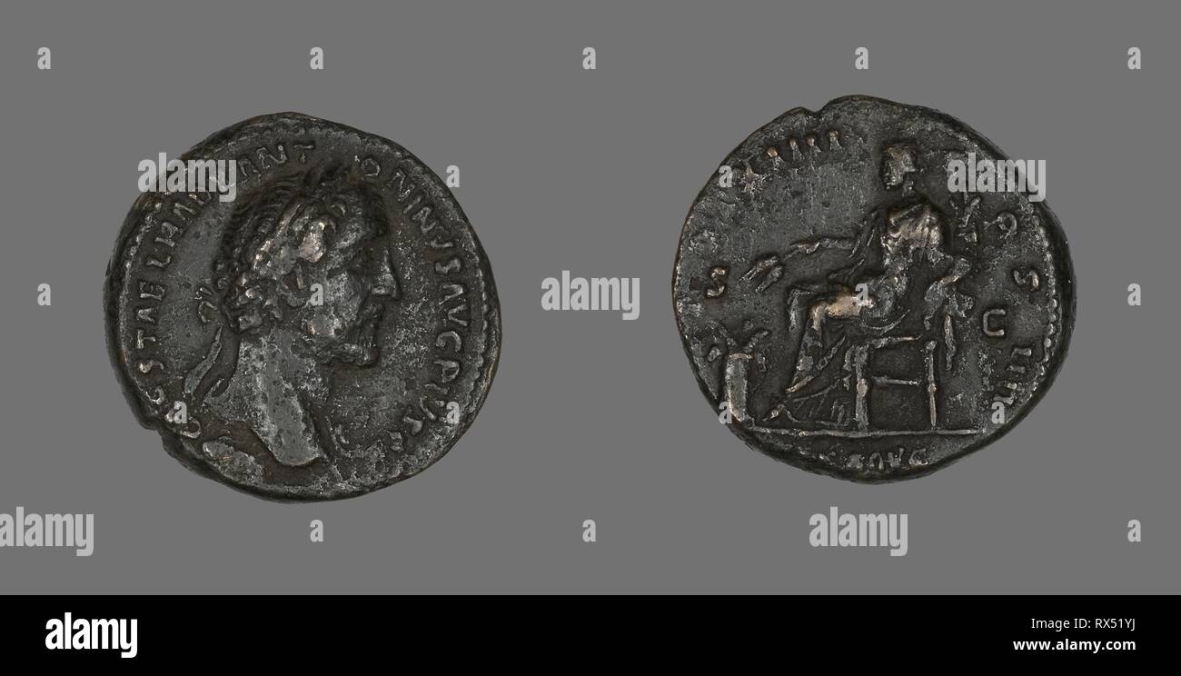Coin portraying emperor antoninus pius hi-res stock photography and ...