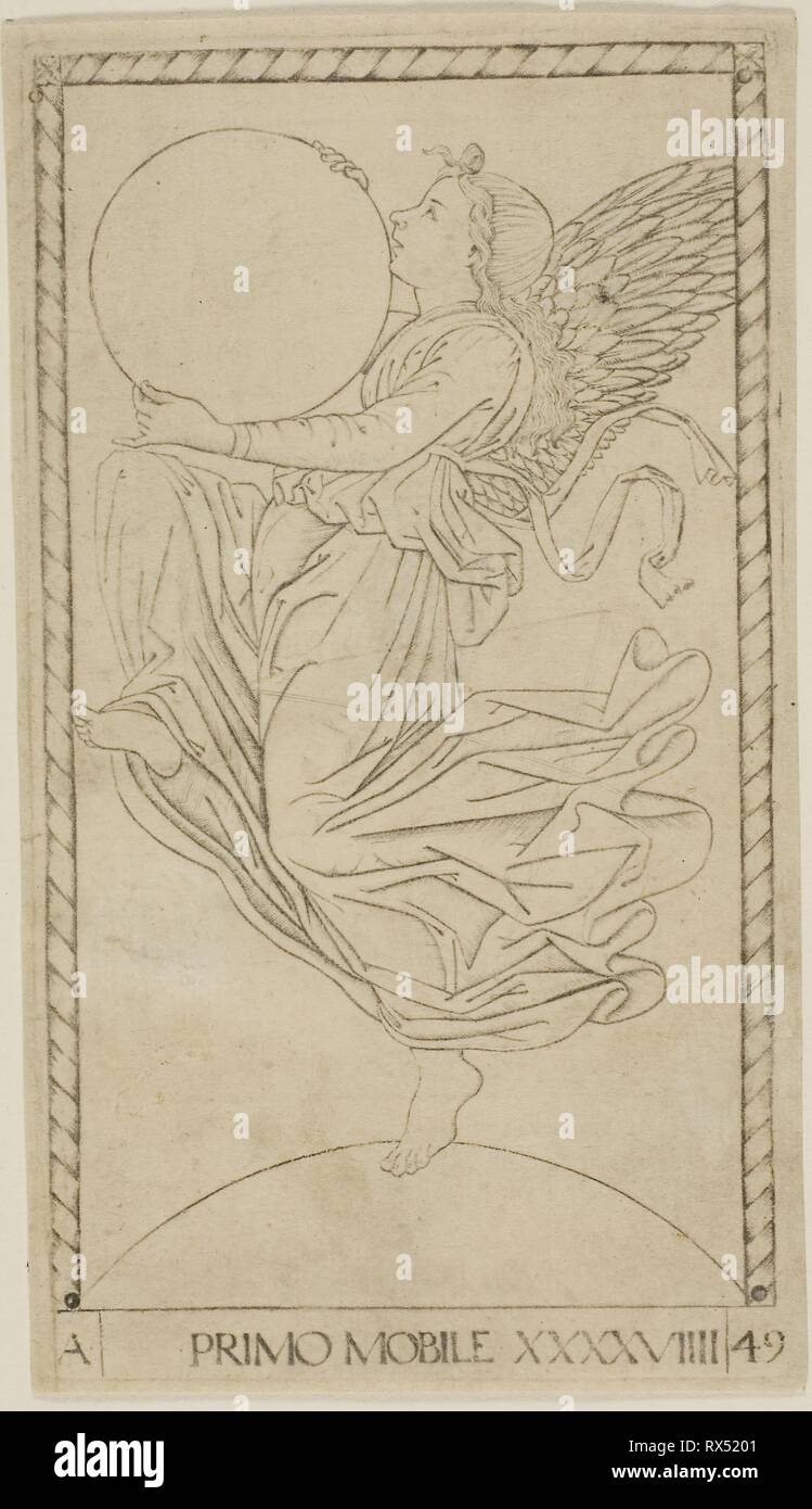 The Angel of the Ninth Sphere, or Primum Mobile, plate 49 from Planets ...