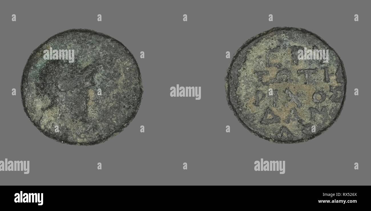 Coin Depicting the Goddess Athena. Greek. Date: 300 BC-200 BC ...