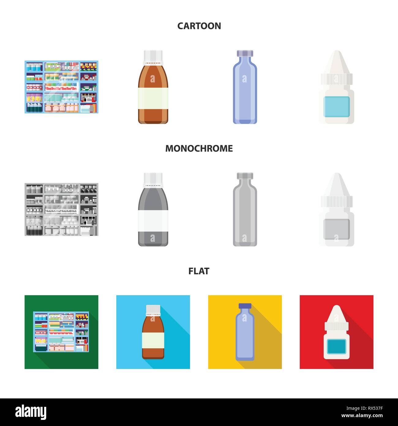 Bottle shelf stock label Stock Vector Images - Alamy
