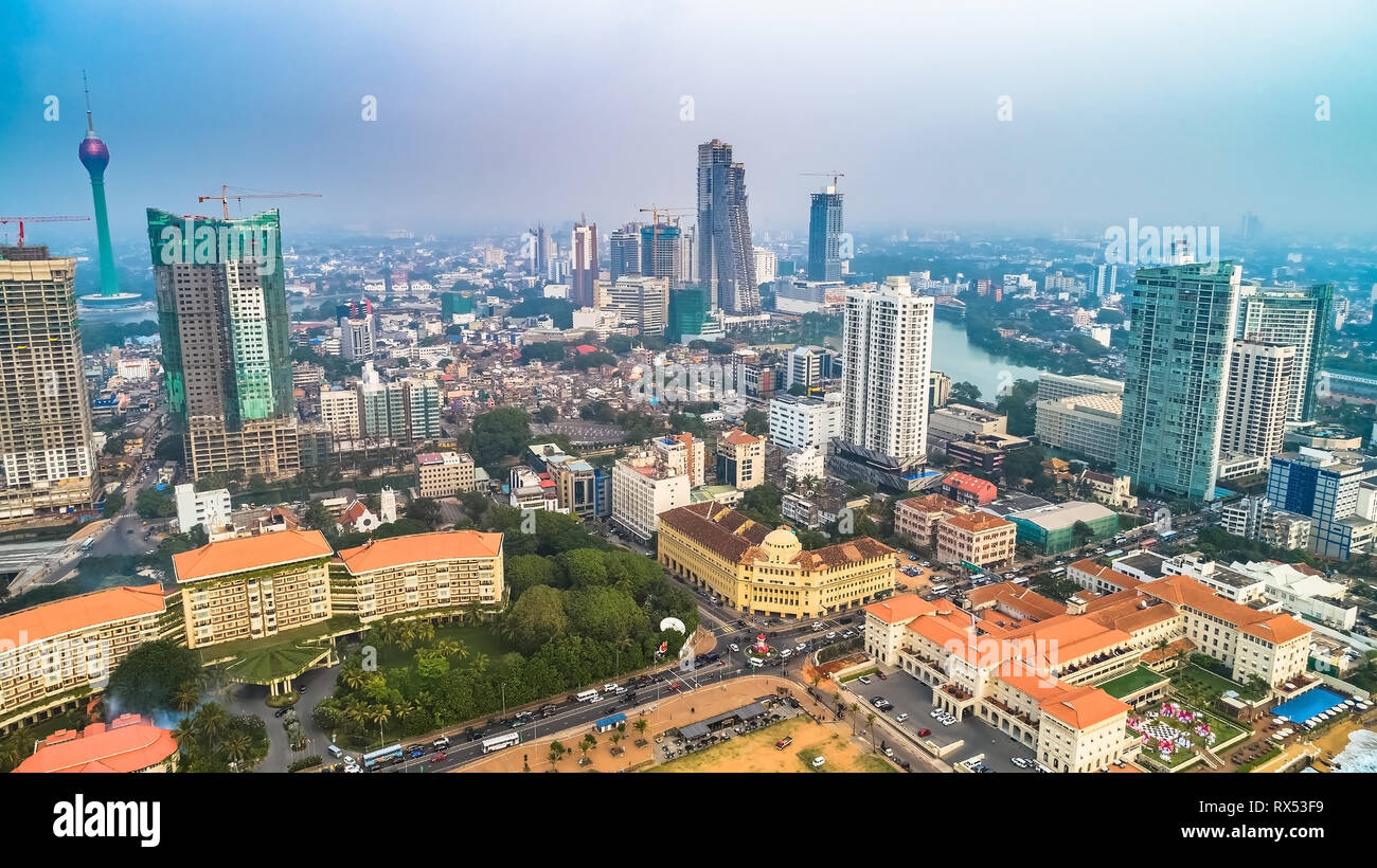 Aerial. Colombo - commercial capital and largest city of Sri Lanka ...