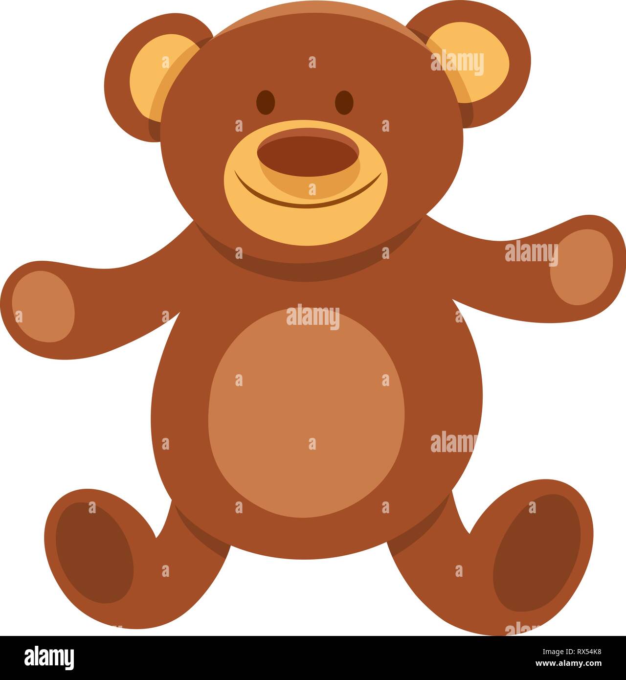 Cartoon Illustration of Teddy Bear Plush Mascot Toy Object Stock Vector ...