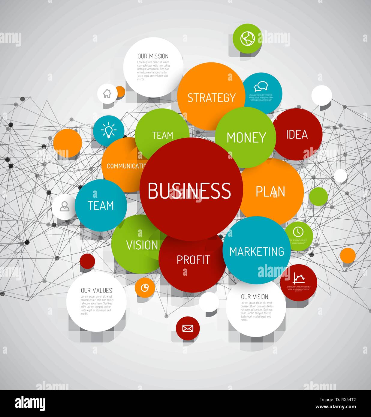 Vector Abstract Business infographic schema Stock Vector Image & Art ...