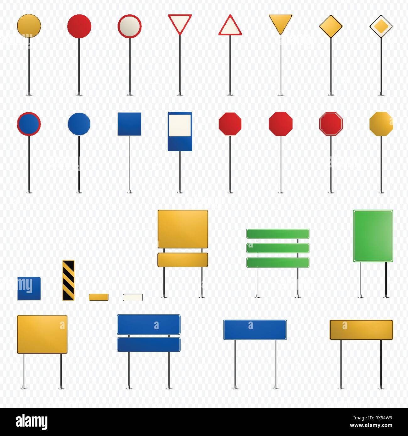 Empty warning triangle Stock Vector Images - Alamy