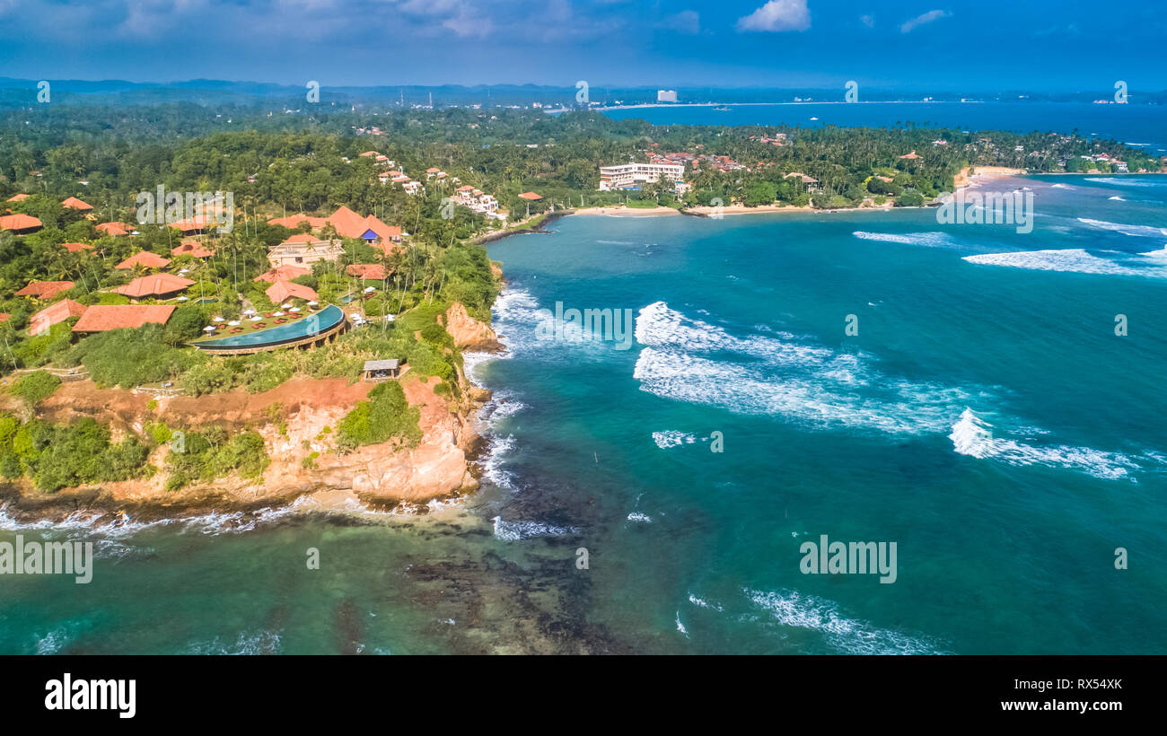 Aerial. Weligama, Sri Lanka Stock Photo - Alamy