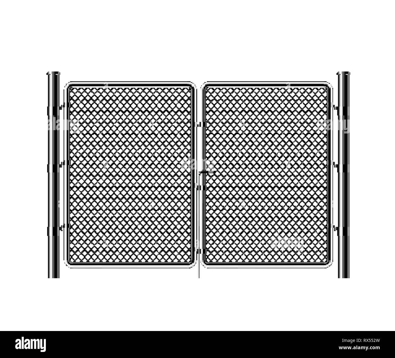 Secured fencing Cut Out Stock Images & Pictures - Alamy