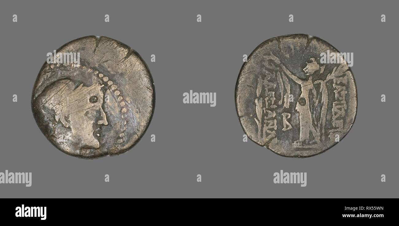 Coin Depicting the Goddess Athena. Greek; Macedonia. Date: 336 BC-323 ...