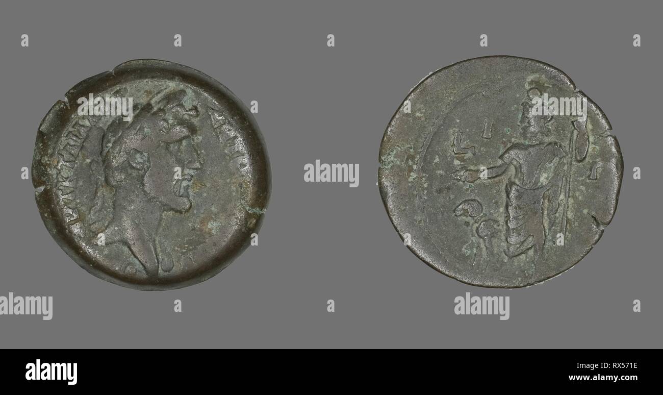 Coin Portraying Emperor Antoninus Pius. Roman, minted in Alexandria ...