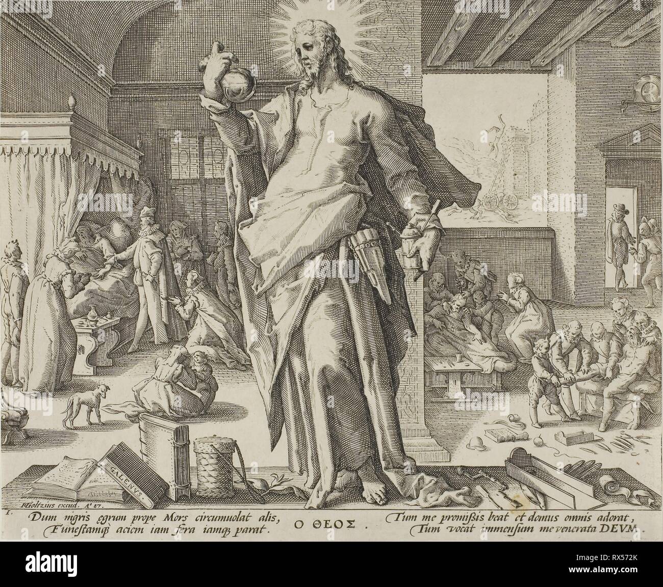 The Physician Considered as God, plate one from Allegories of the ...