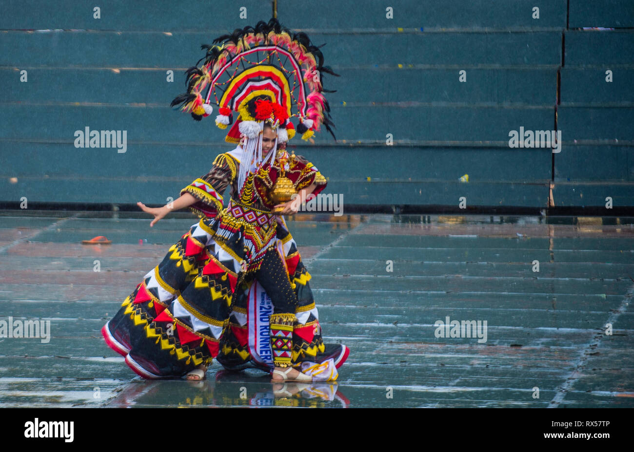 Participant in the Sinulog festival in Cebu city Philippines Stock ...