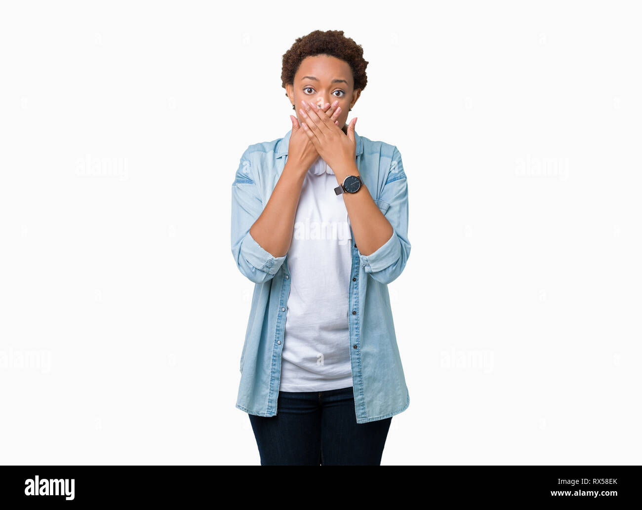 Shy woman singing hi-res stock photography and images - Alamy