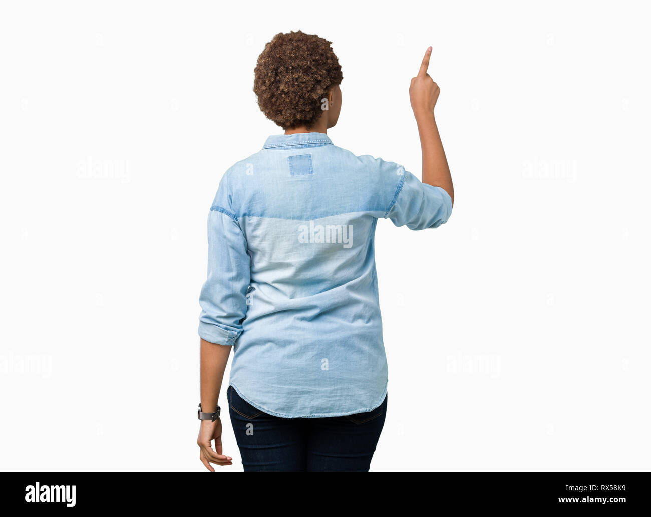 Young beautiful african american woman over isolated background Posing ...