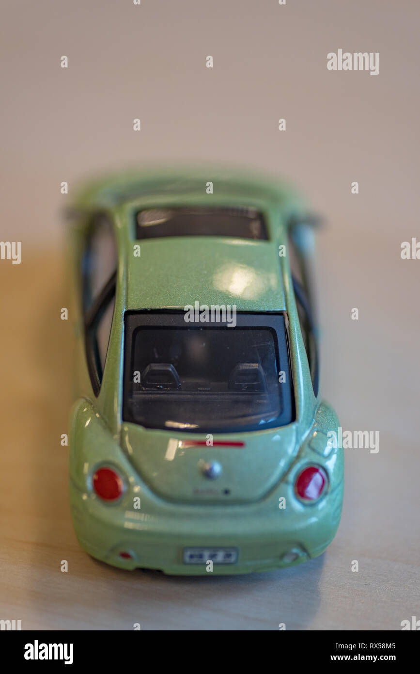 little green toy car indoors at a preeschool in Sweden Stock Photo - Alamy