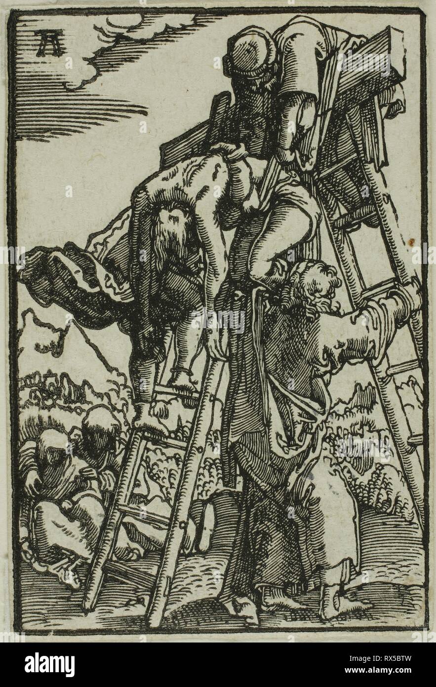 The Descent from the Cross, from The Fall and Redemption of Man. Albrecht Altdorfer; German, c ...