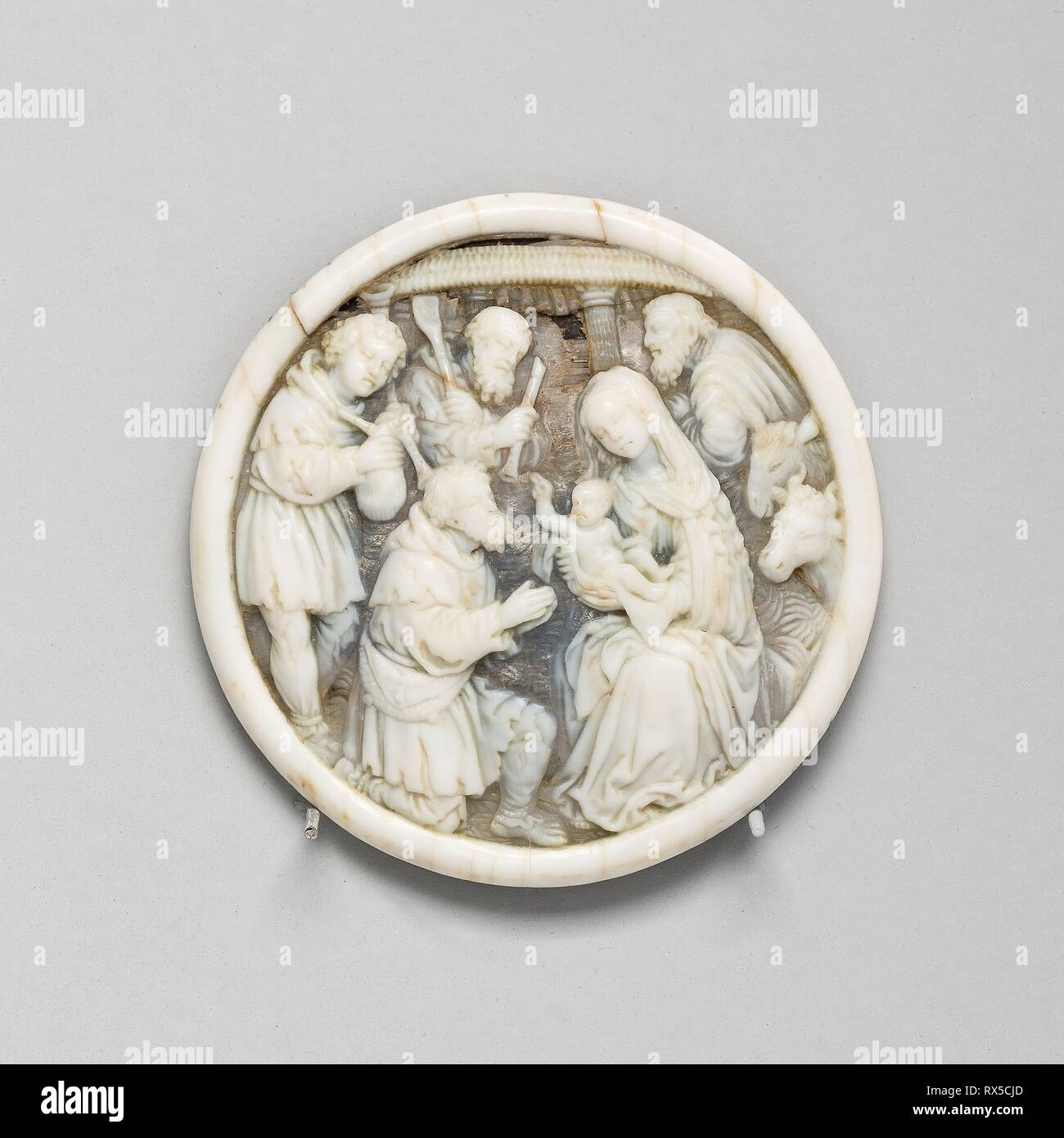 Plaque with Adoration of the Shepherds. French (Paris?) or Southern ...