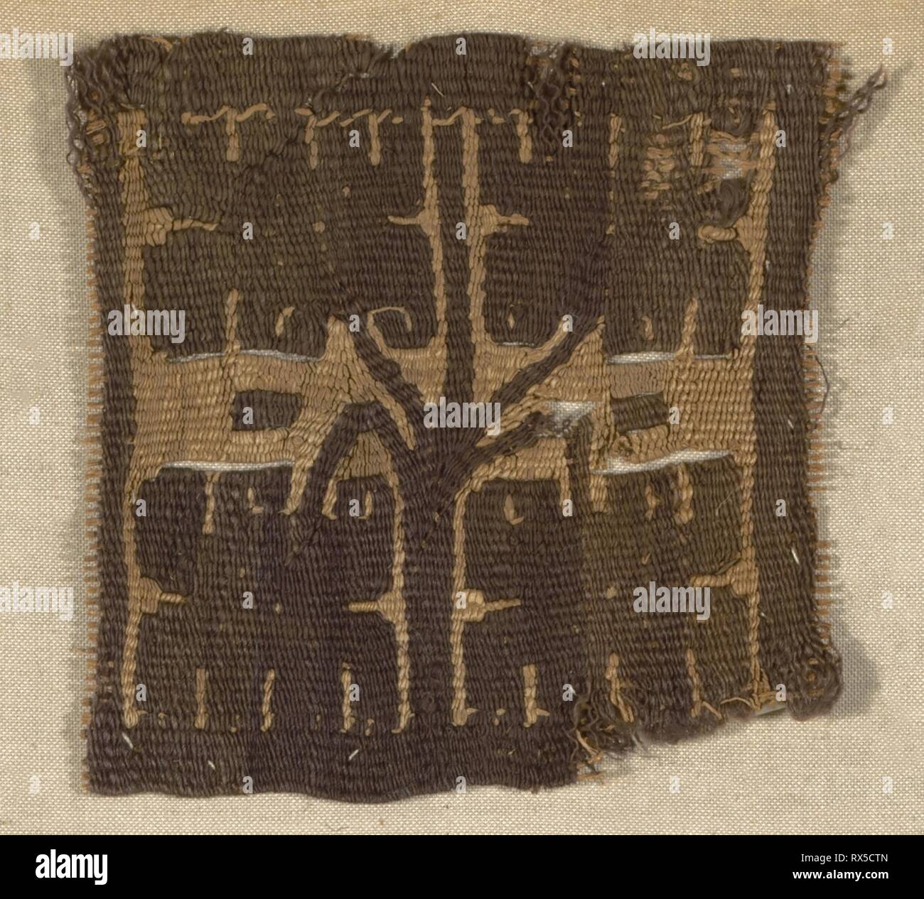 Fragment. Coptic; Egypt. Date: 301 AD-600 AD. Dimensions: 7.6 × 7.6 cm ...