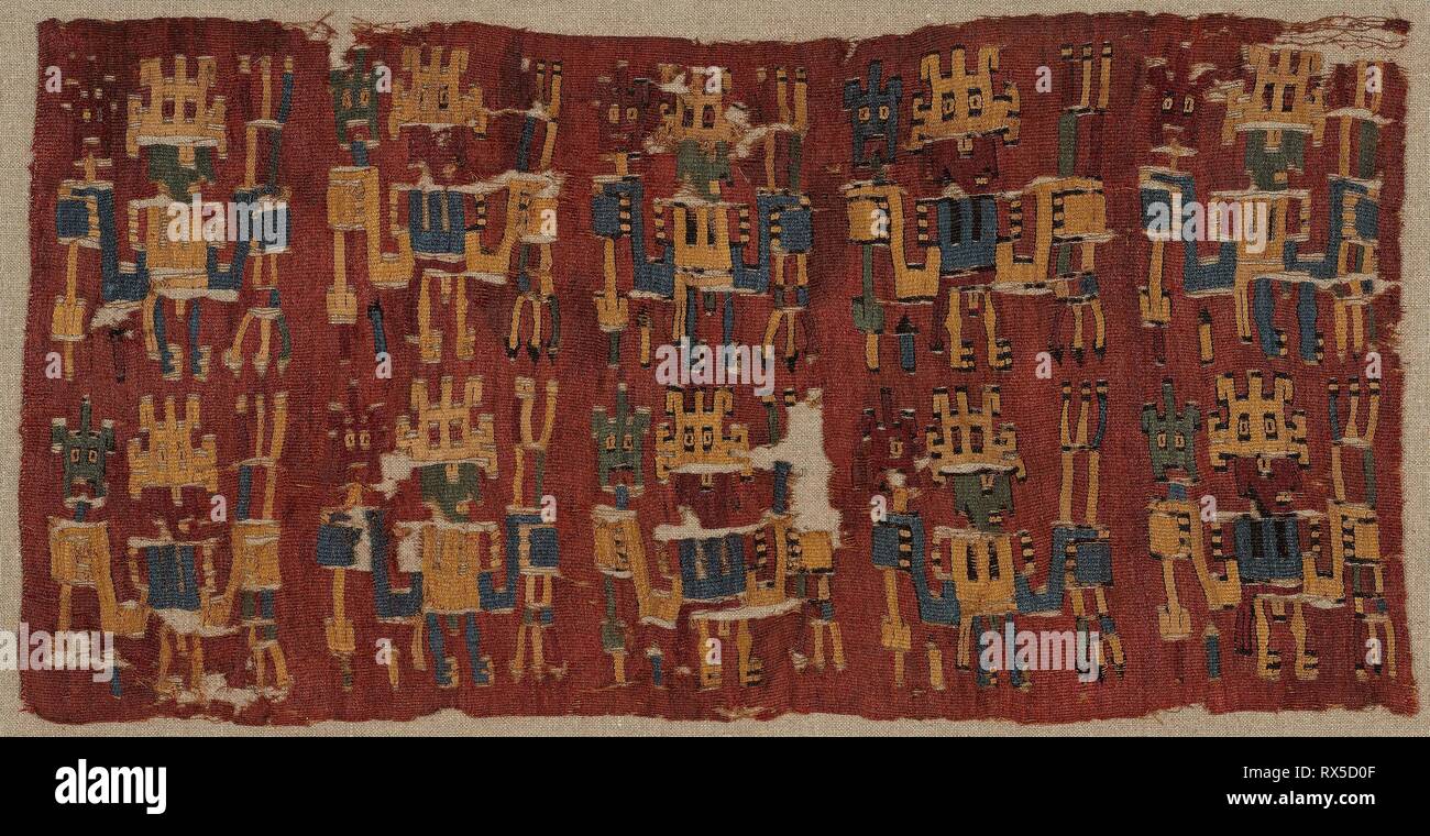 Fragment. Nazca; Possibly Nazca Valley, south coast, Peru. Date: 500 AD ...