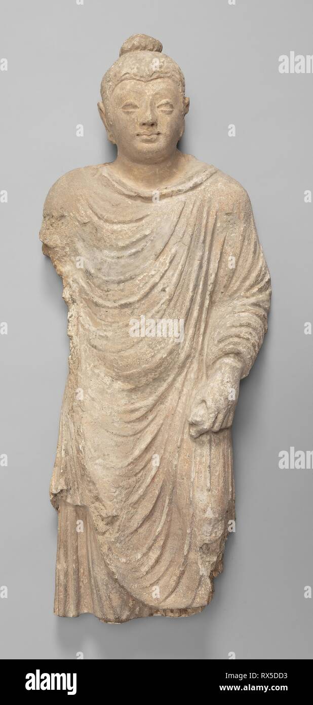 Walking Buddha. Present-day Afghanistan or Pakistan; Ancient region of ...