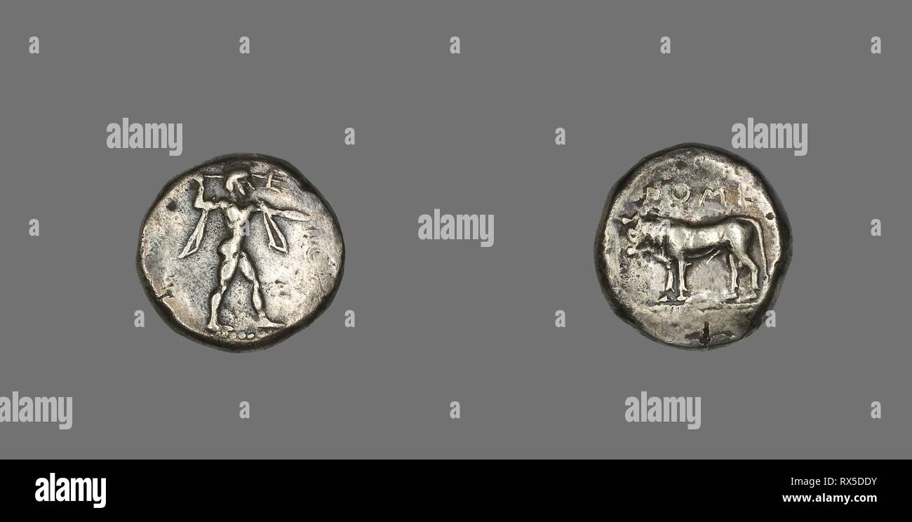 Stater (Coin) Depicting the God Poseidon. Greek. Date: 480 BC-400 BC ...