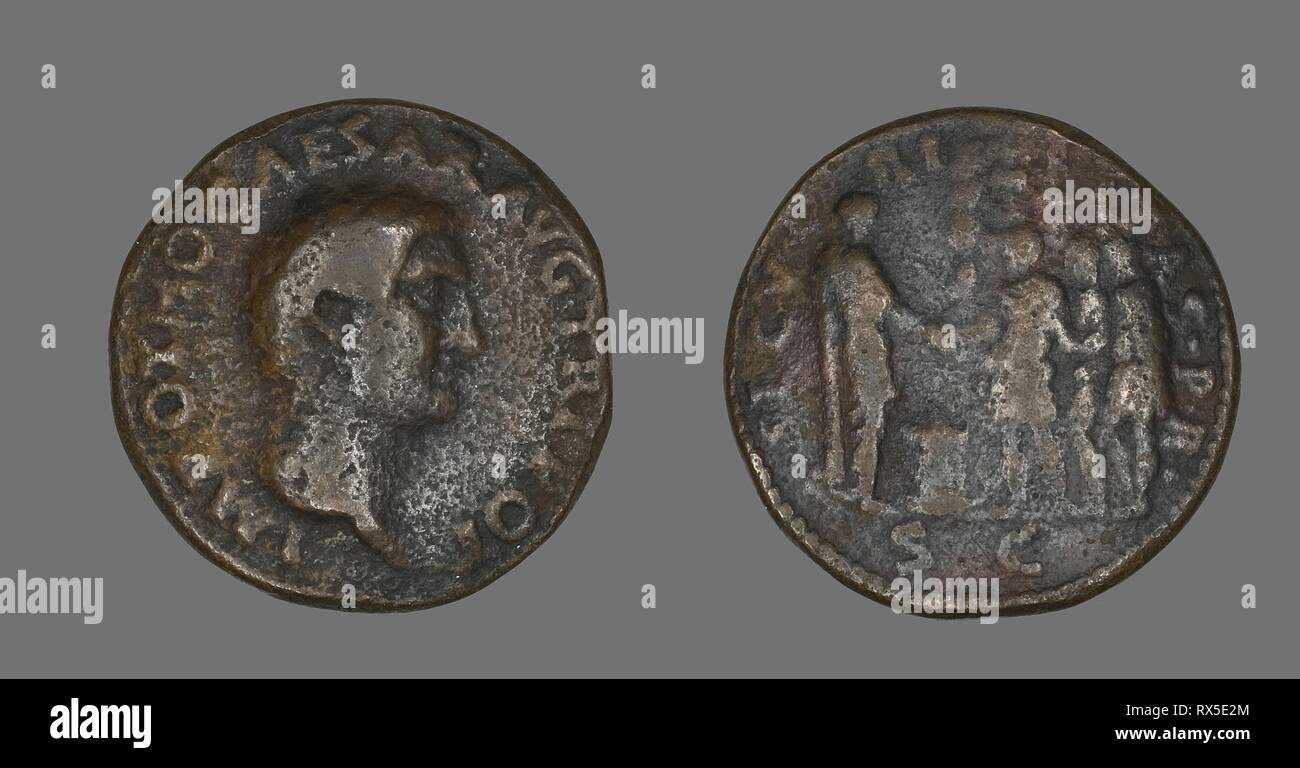 Coin Portraying Emperor Otho. Roman. Date: 69 AD. Dimensions: Diam. 3.3 ...