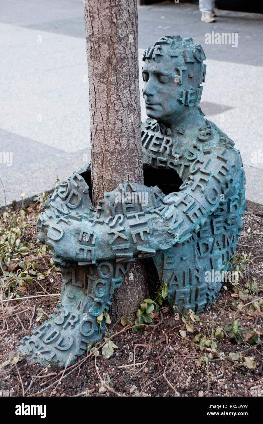 America, United states, Illinois, Chicago, Self Portrait with Tree ...