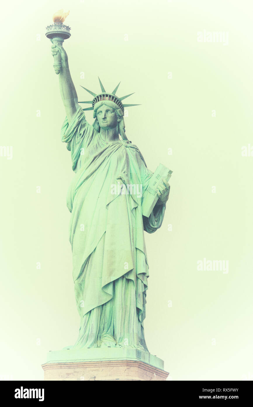 The Statue of Liberty is a colossal neoclassical sculpture on Liberty ...