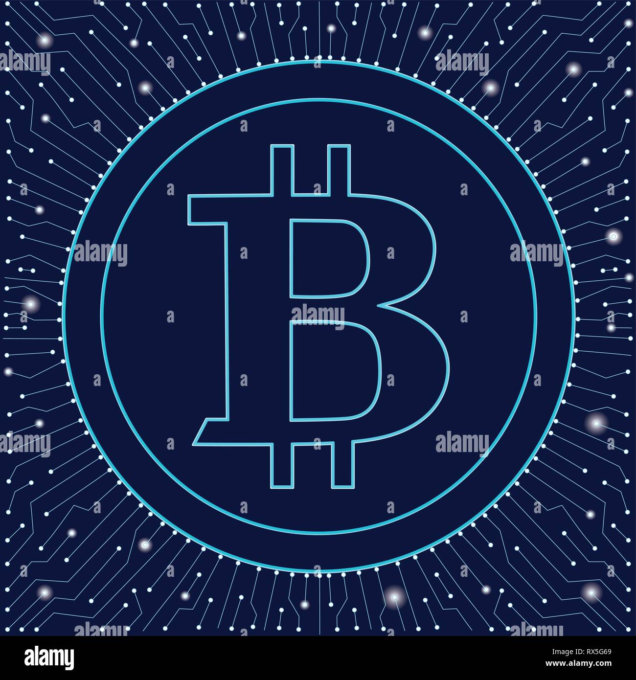 Cryptography icon linear isolated Stock Vector Images - Alamy