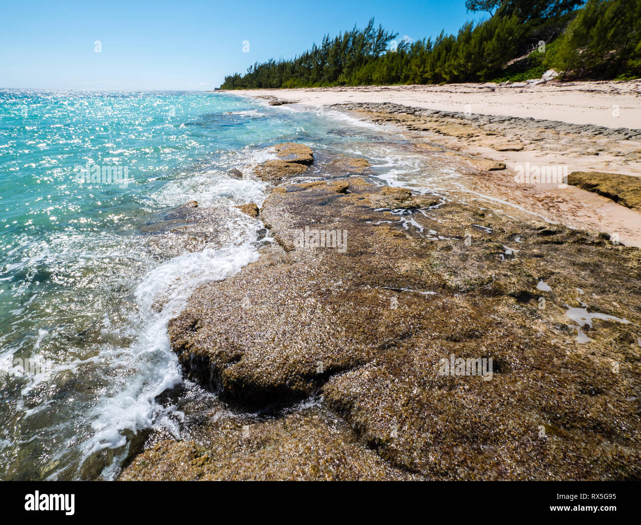 White Road Beach, Remote Tropical Beach, Rock Sound, Eleuthera, The ...