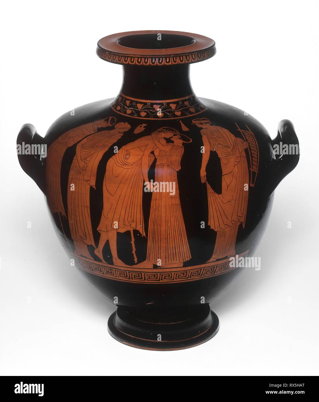 Hydria (Water Jar). Greek; Athens; Attributed to The Leningrad Painter ...