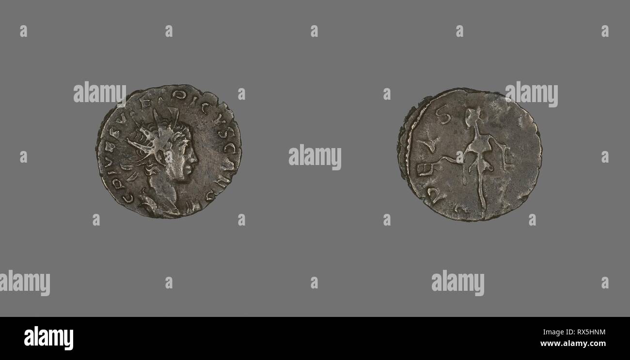 Coin Portraying Emperor Tetricus II. Roman. Date: 267 AD-300 AD ...