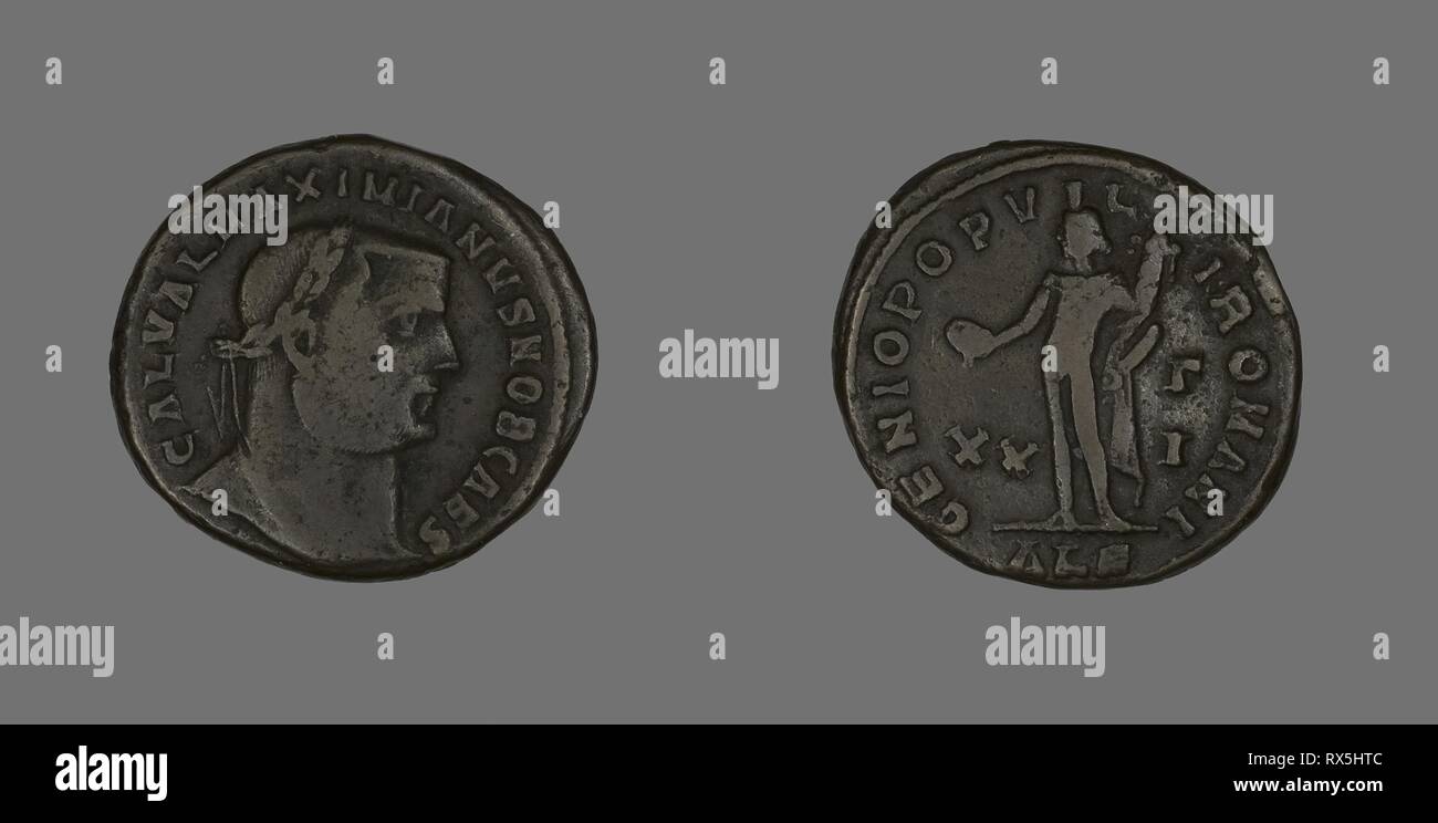 Follis (Coin) Portraying Emperor Galerius Valerius Maximianus (Galerius ...