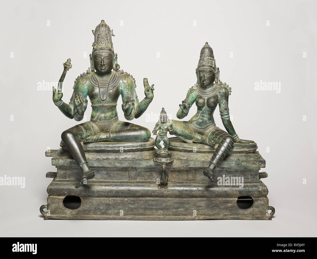 God Shiva and Goddess Uma Seated with Their Son, Skanda (Somaskanda ...