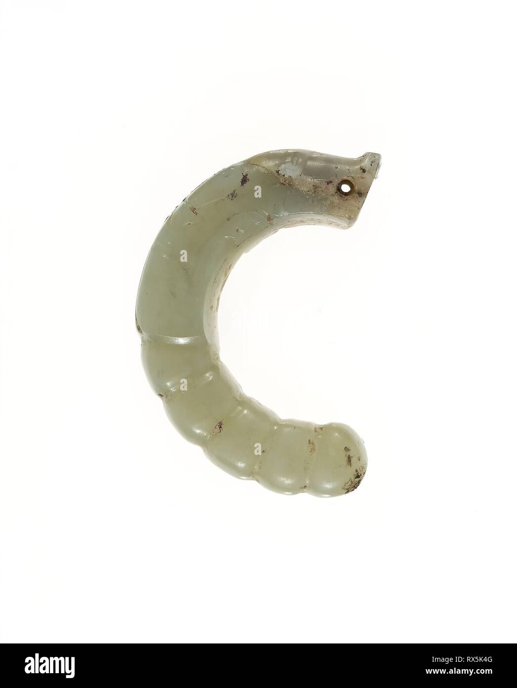 Dragon-Headed Pupa Pendant. China. Date: 1100 BC-900 BC. Dimensions: 1 ...
