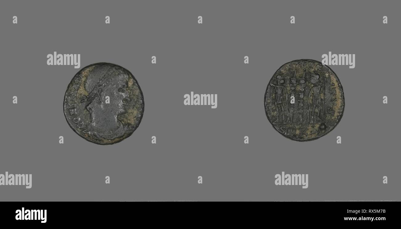 Coin portraying emperor constantius hi-res stock photography and images ...