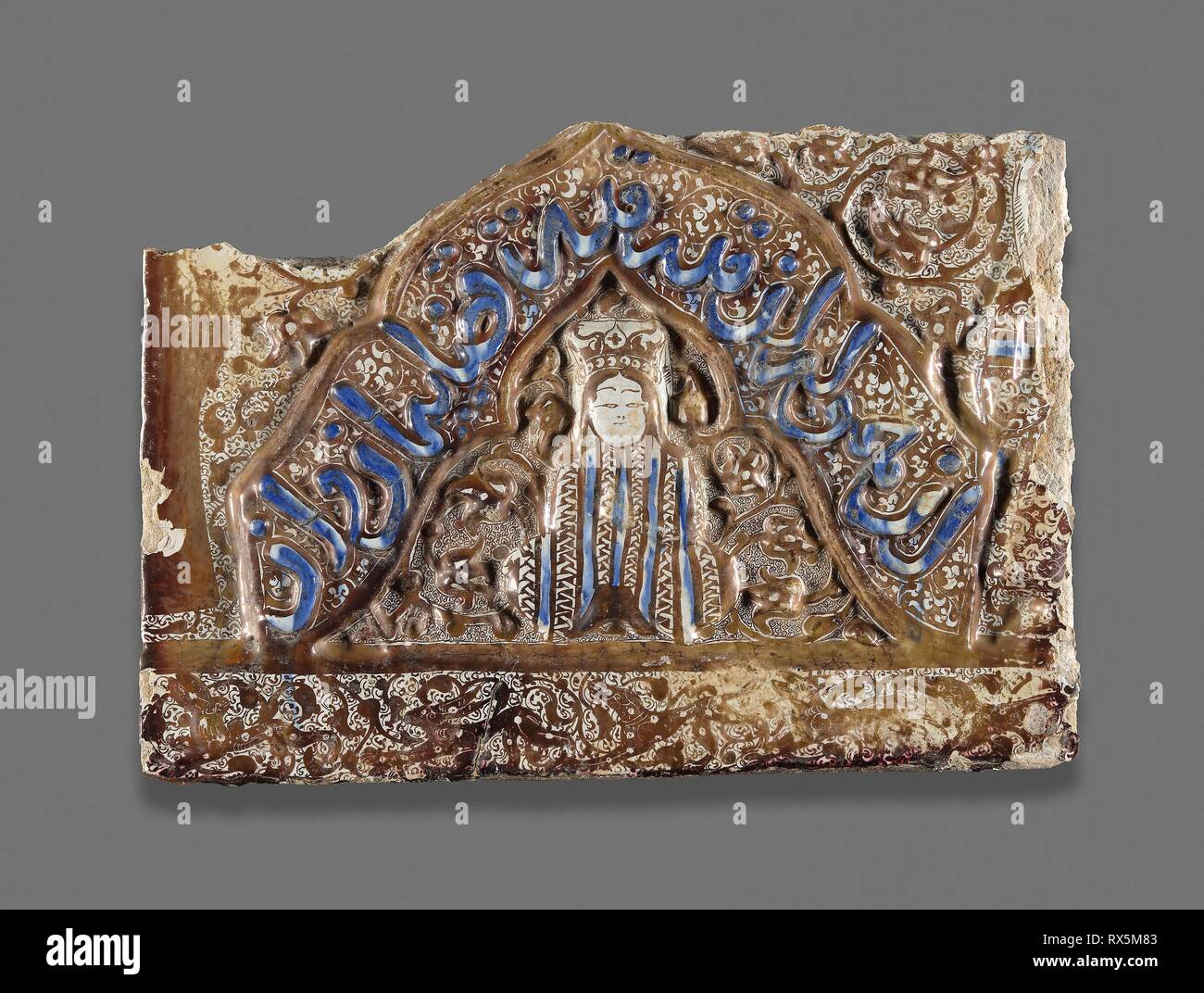 Fritware luster painted overglaze decoration hi-res stock photography ...