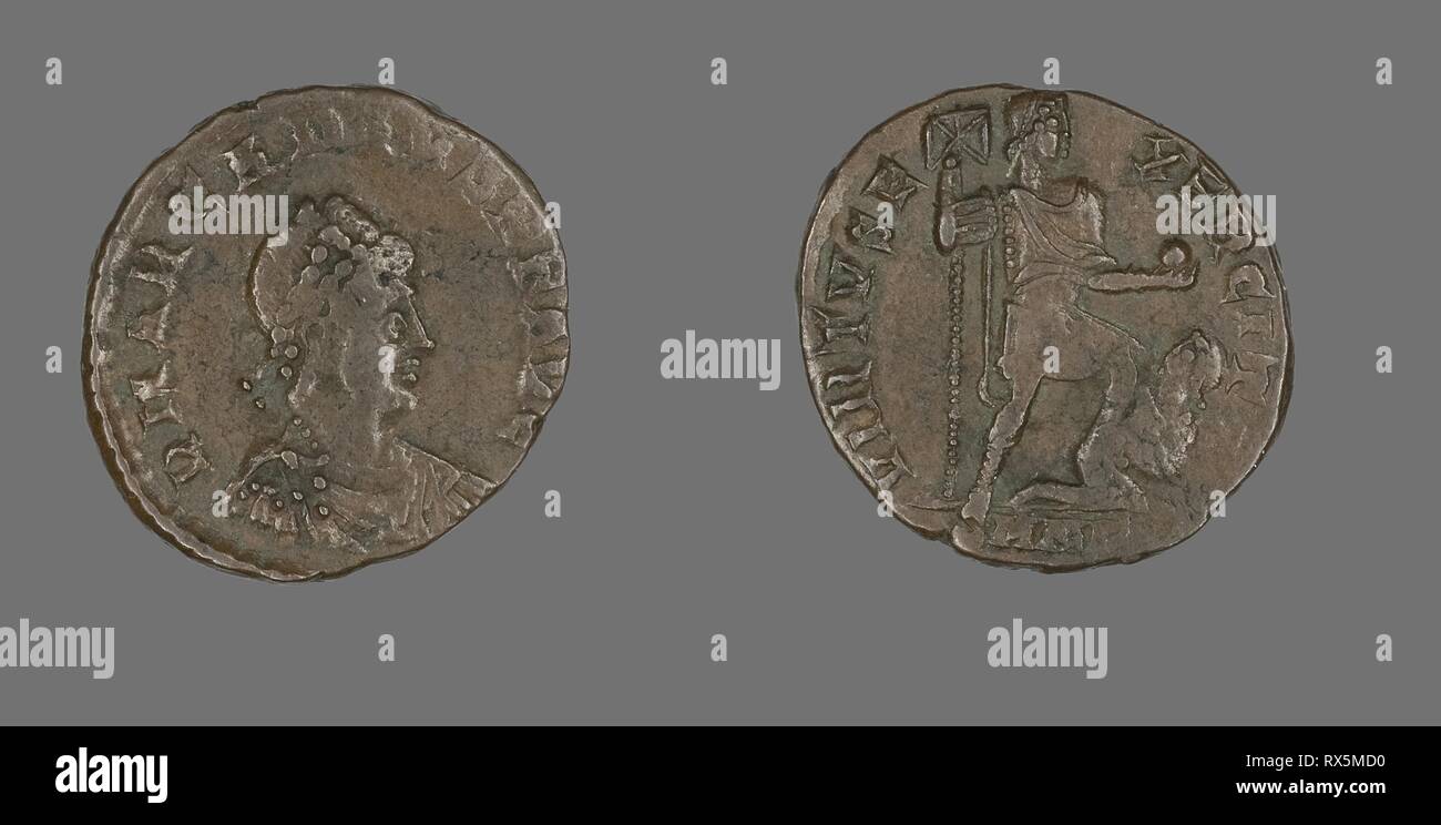 Coin Portraying Emperor Arcadius. Roman. Date: 383 AD-408 AD ...