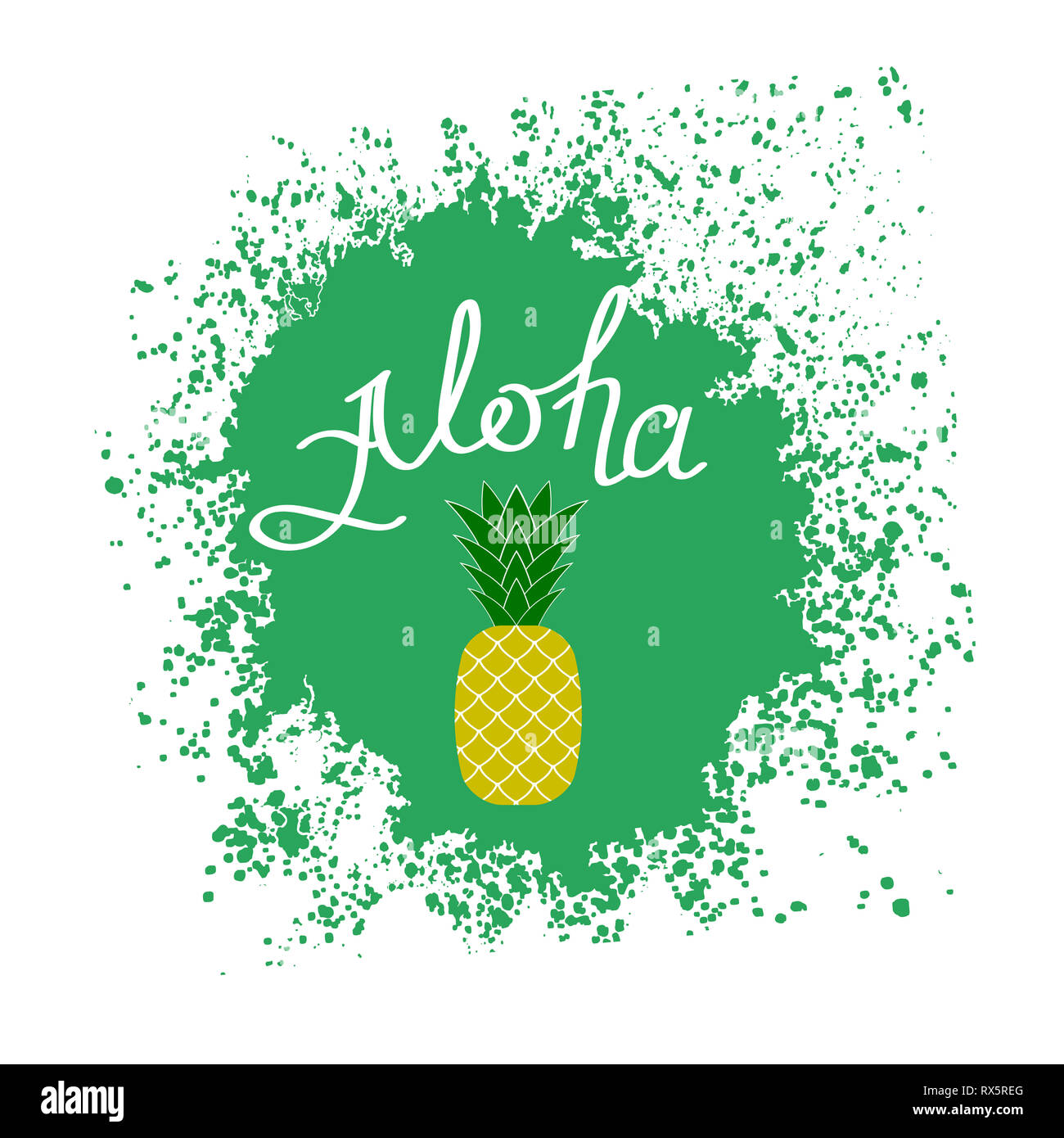 Vector Illustration Of Aloha Word High Resolution Stock Photography and ...