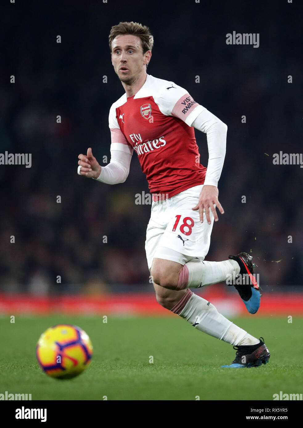 Nacho Monreal, Arsenal Stock Photo - Alamy
