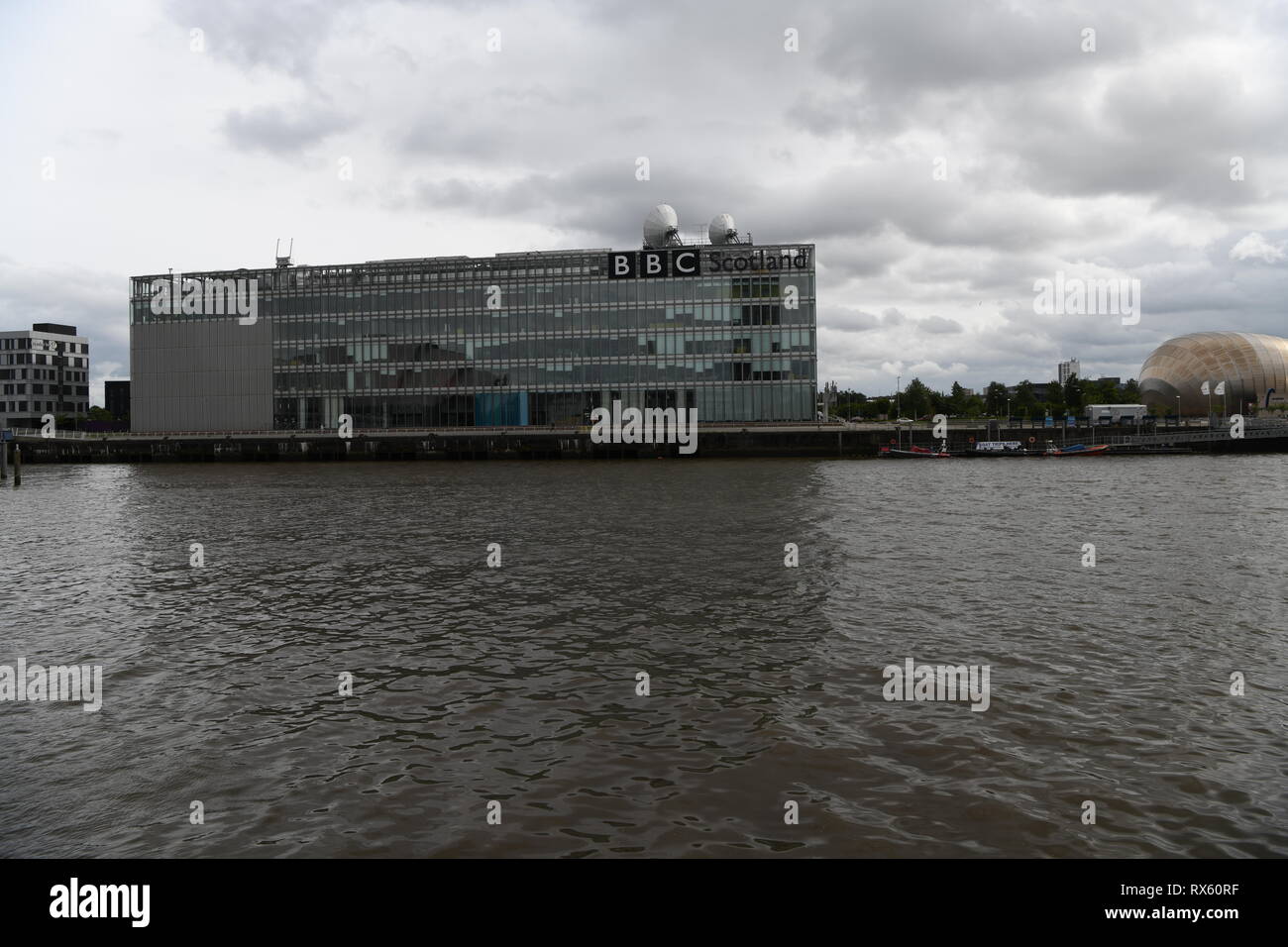 BBC Pacific Quay. BBC Scotland headquarters situated on the River Clyde ...