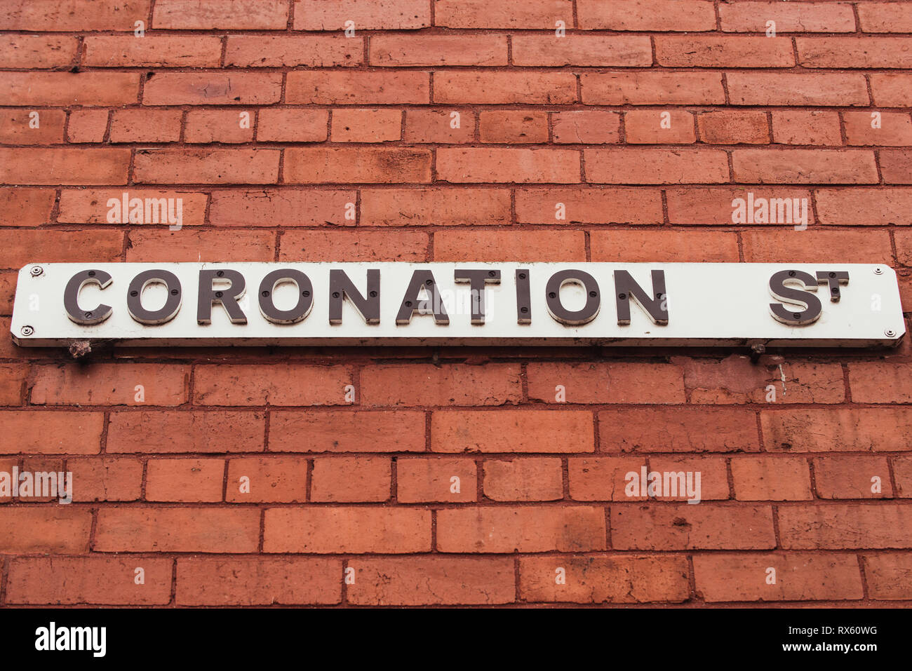 Coronation street sign salford hi-res stock photography and images - Alamy