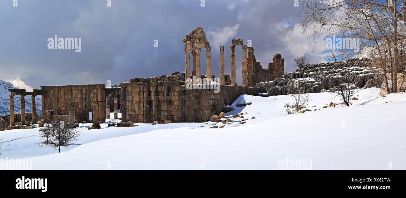 Ancient Roman Temple Faqra, Lebanon Stock Photo - Alamy