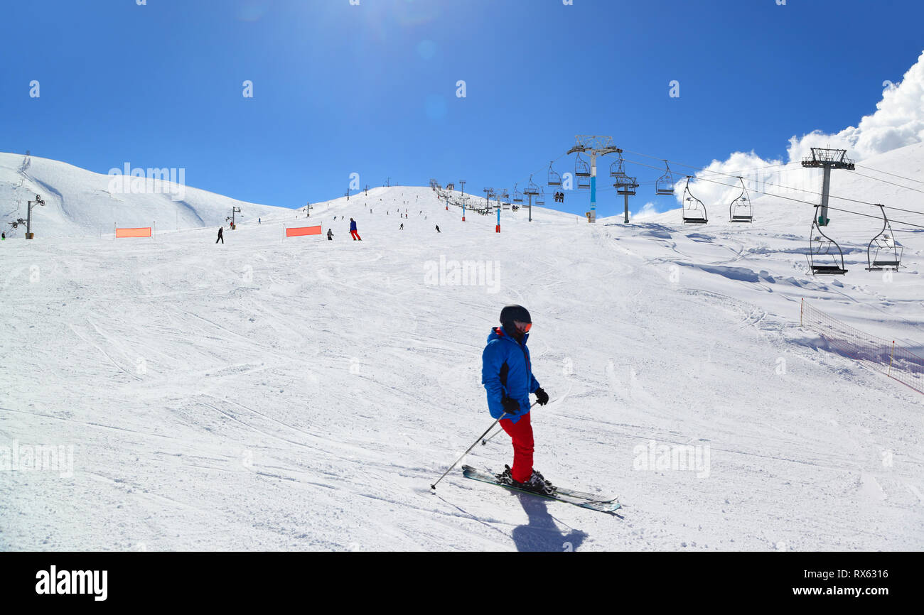Lebanon Winter Ski Season Kfardebian Faraya Stock Photo - Alamy
